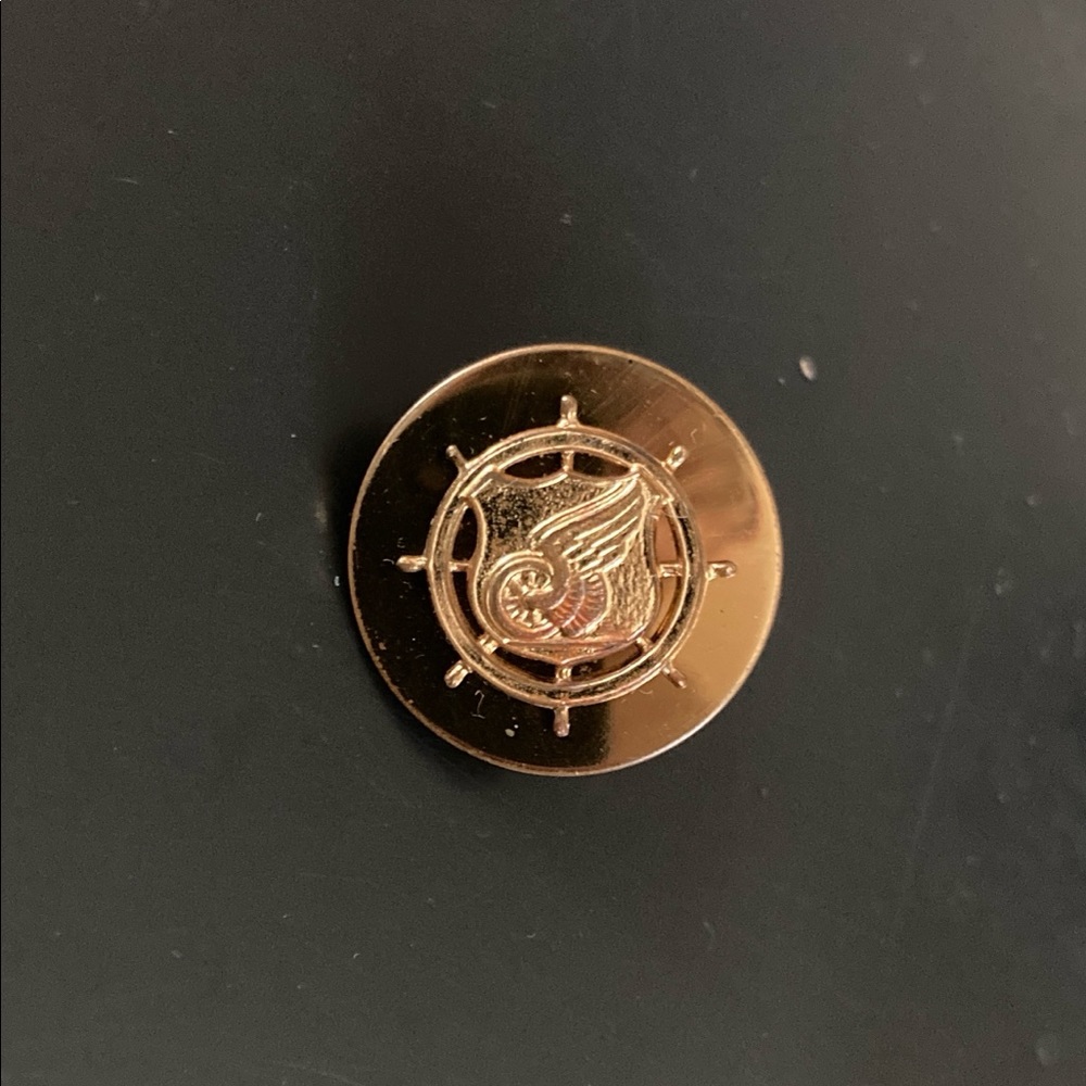 Vintage Army Transport Corps Ships Wheel Winged Wheel - Gem